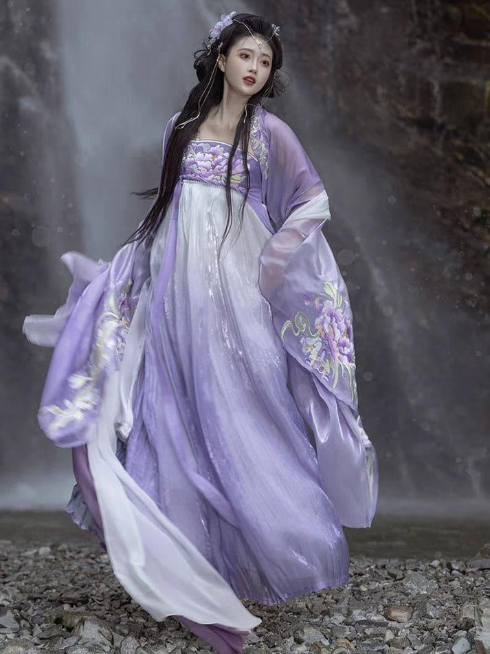 Purple Traditional Hanfu Dress – Yandan_Hanfu